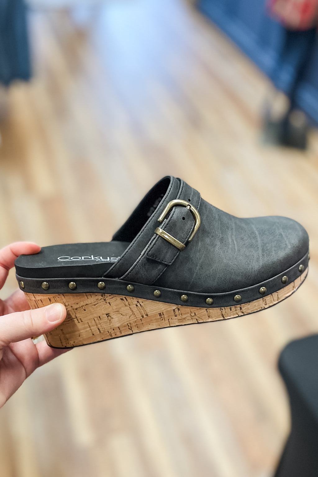 Corkys Footwear Who Knew Black Wedge Closed Toe Clog Fall Winter Shoe ...